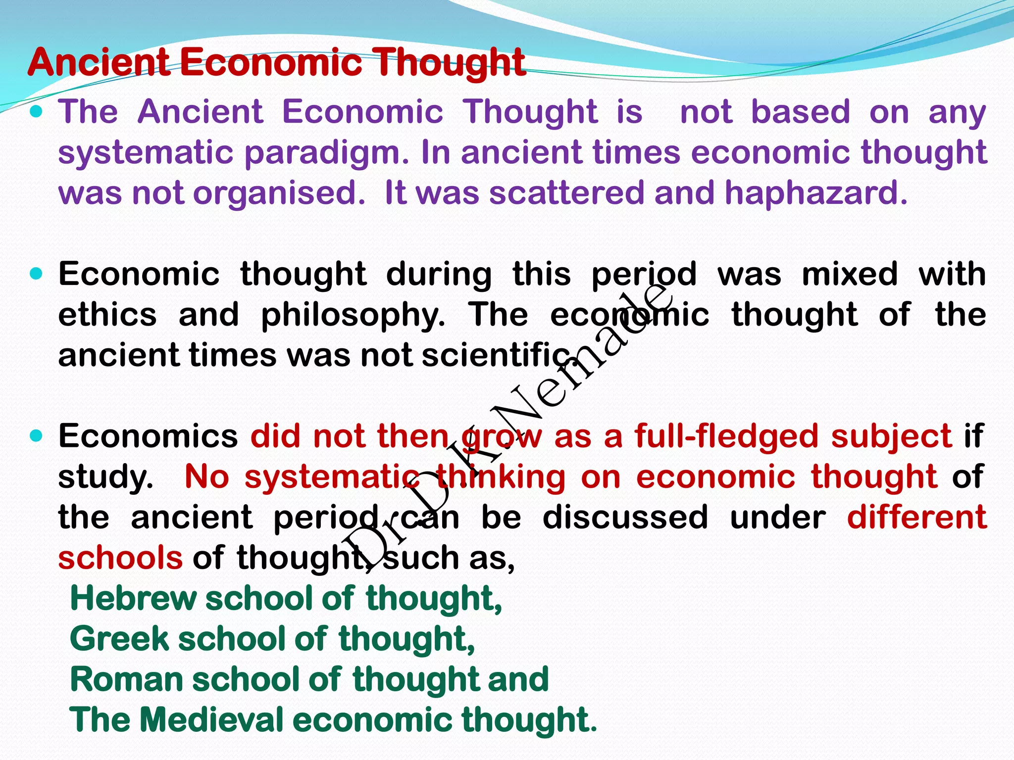 History of economic thought | PDF