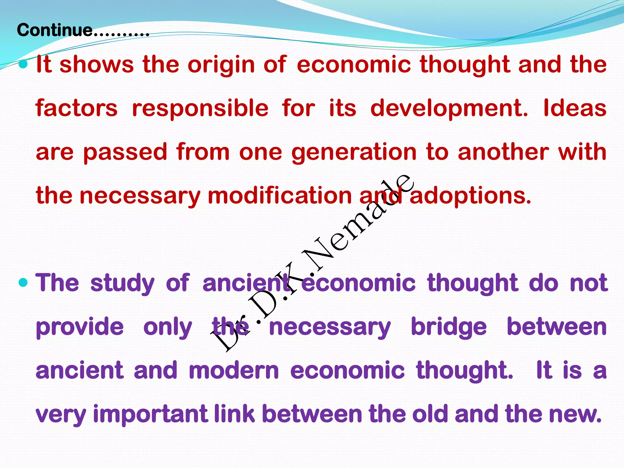 History of economic thought | PDF