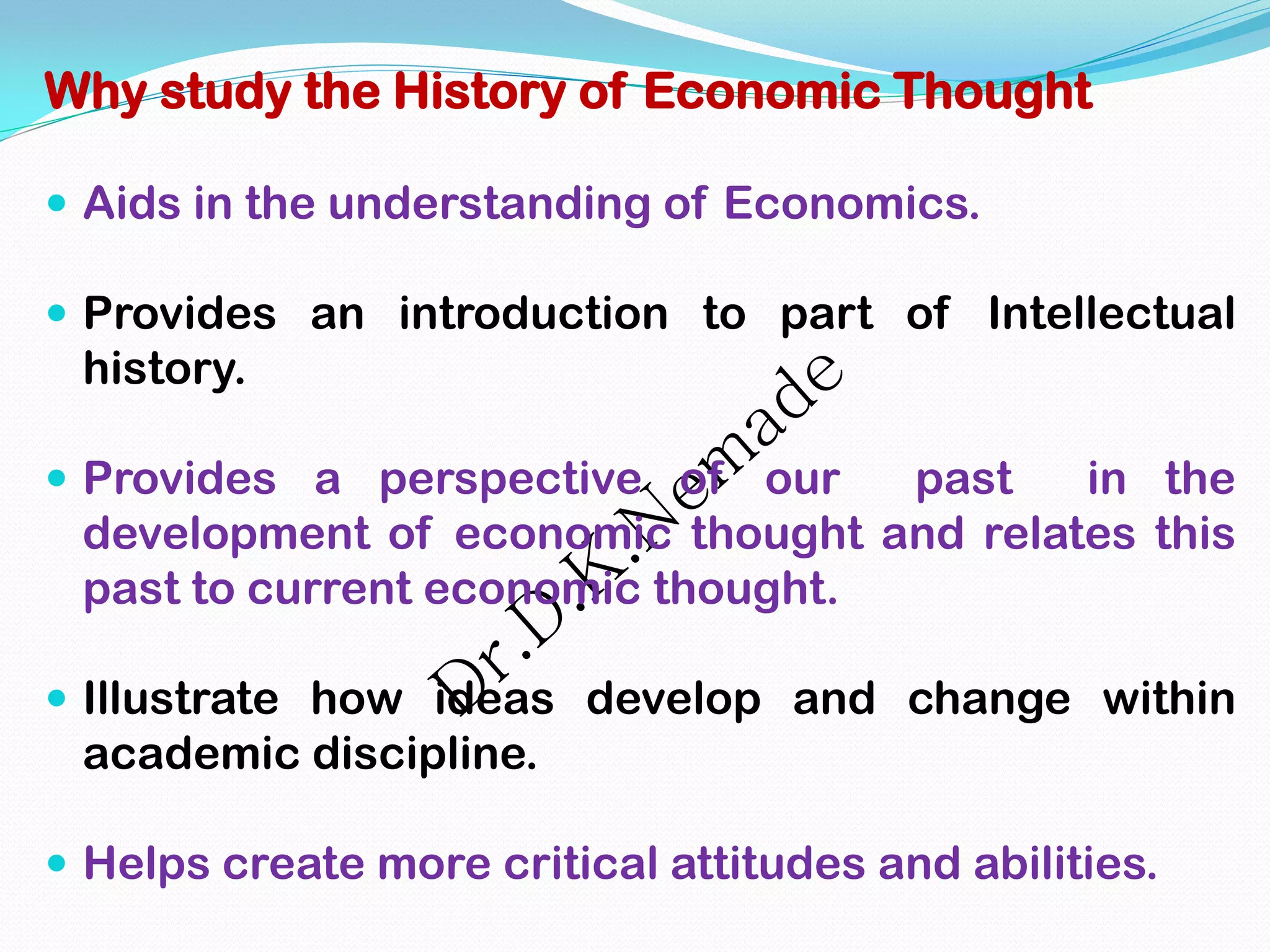 History of economic thought | PDF