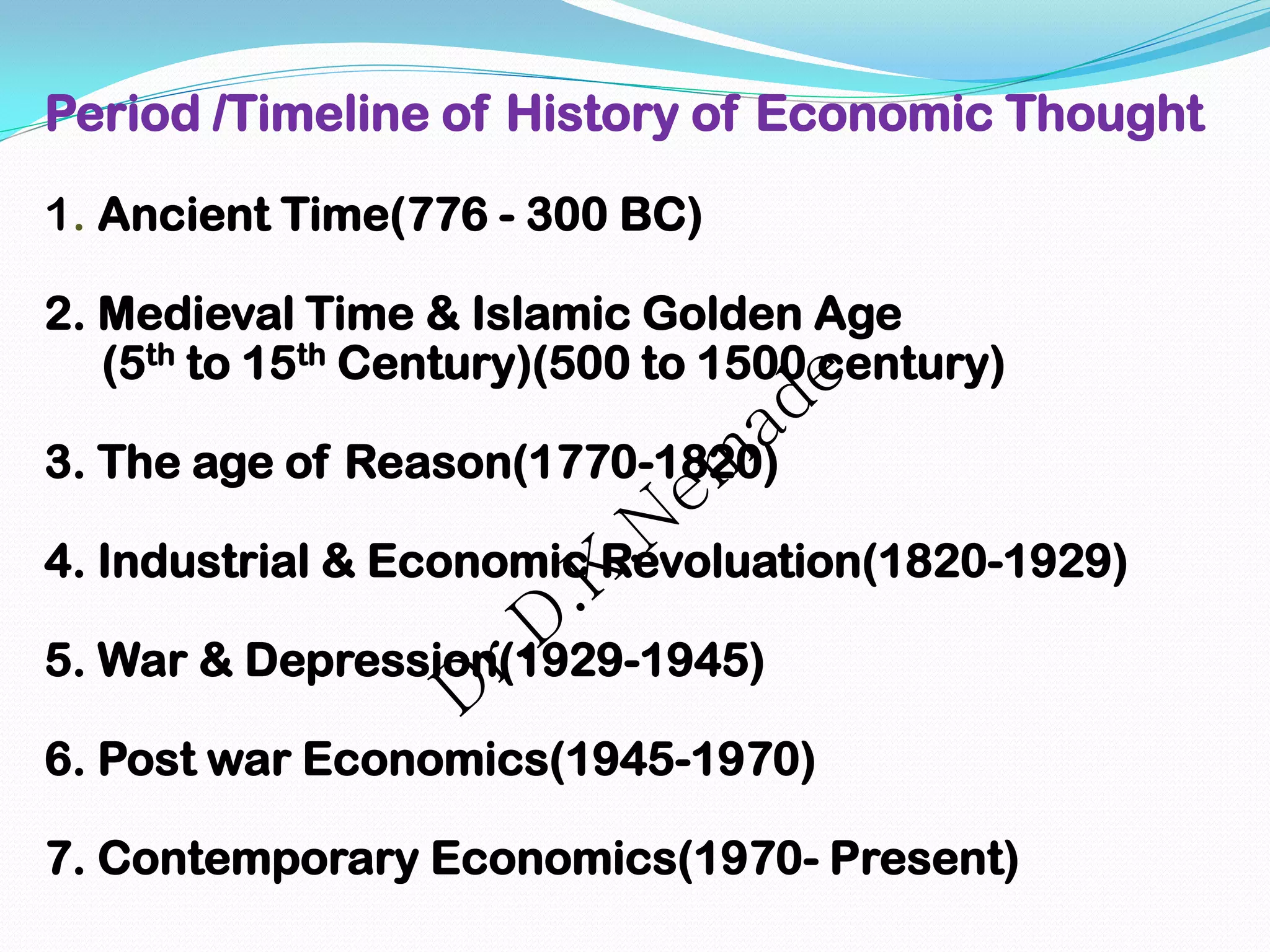 History of economic thought | PDF