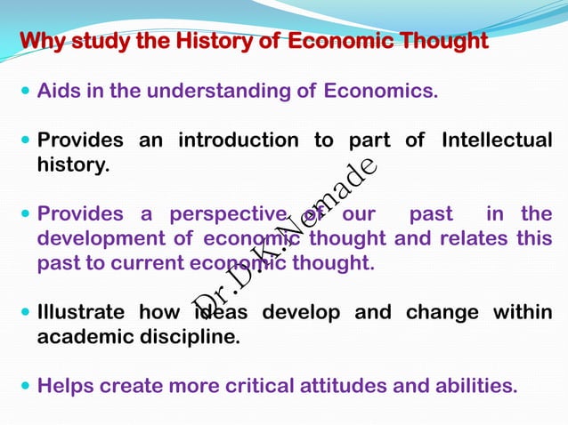 History of economic thought | PDF