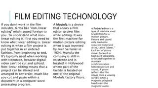 History of editing | PPTX