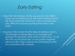History of editing | ODP