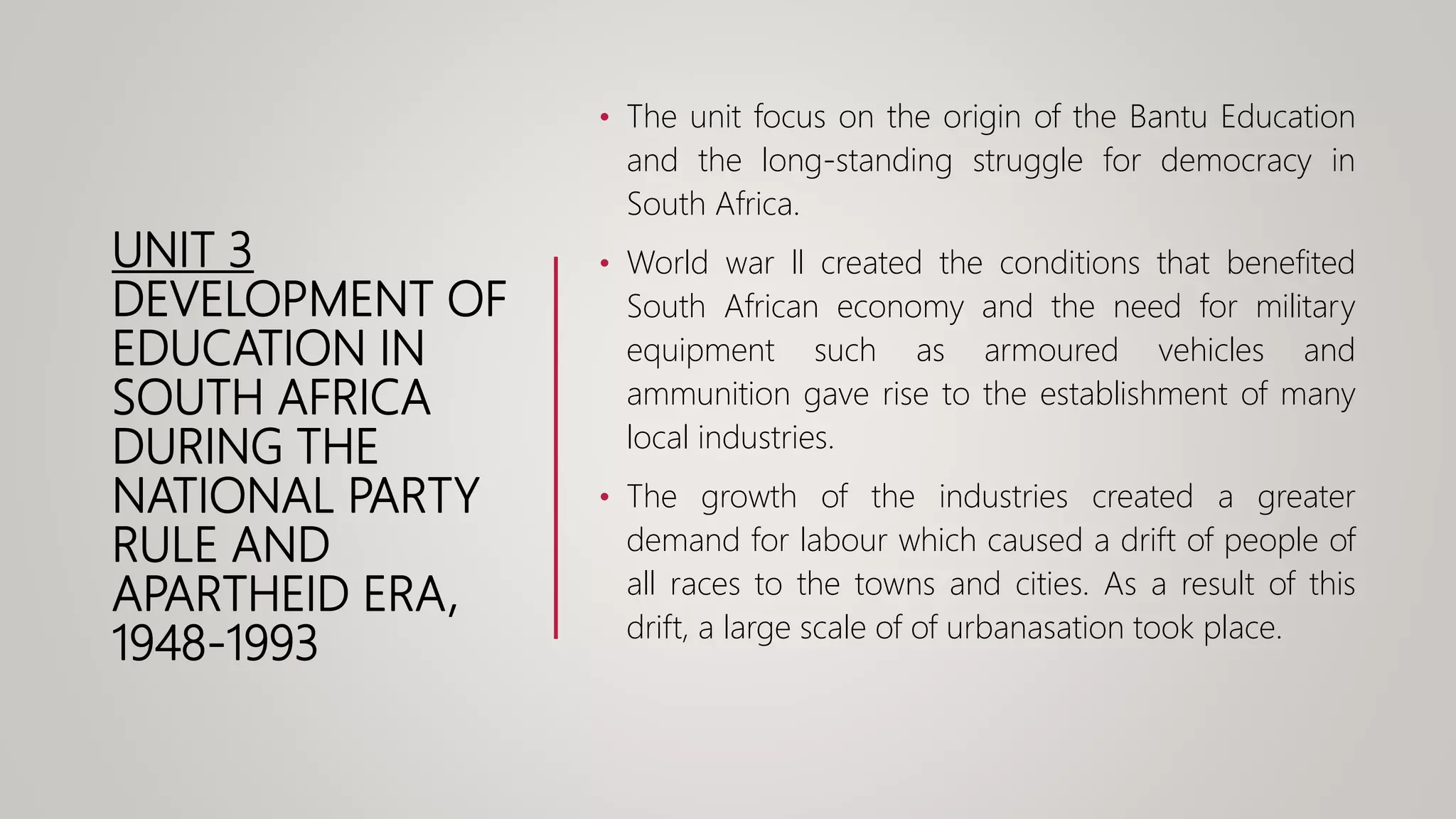 History of education in south africa | PPTX