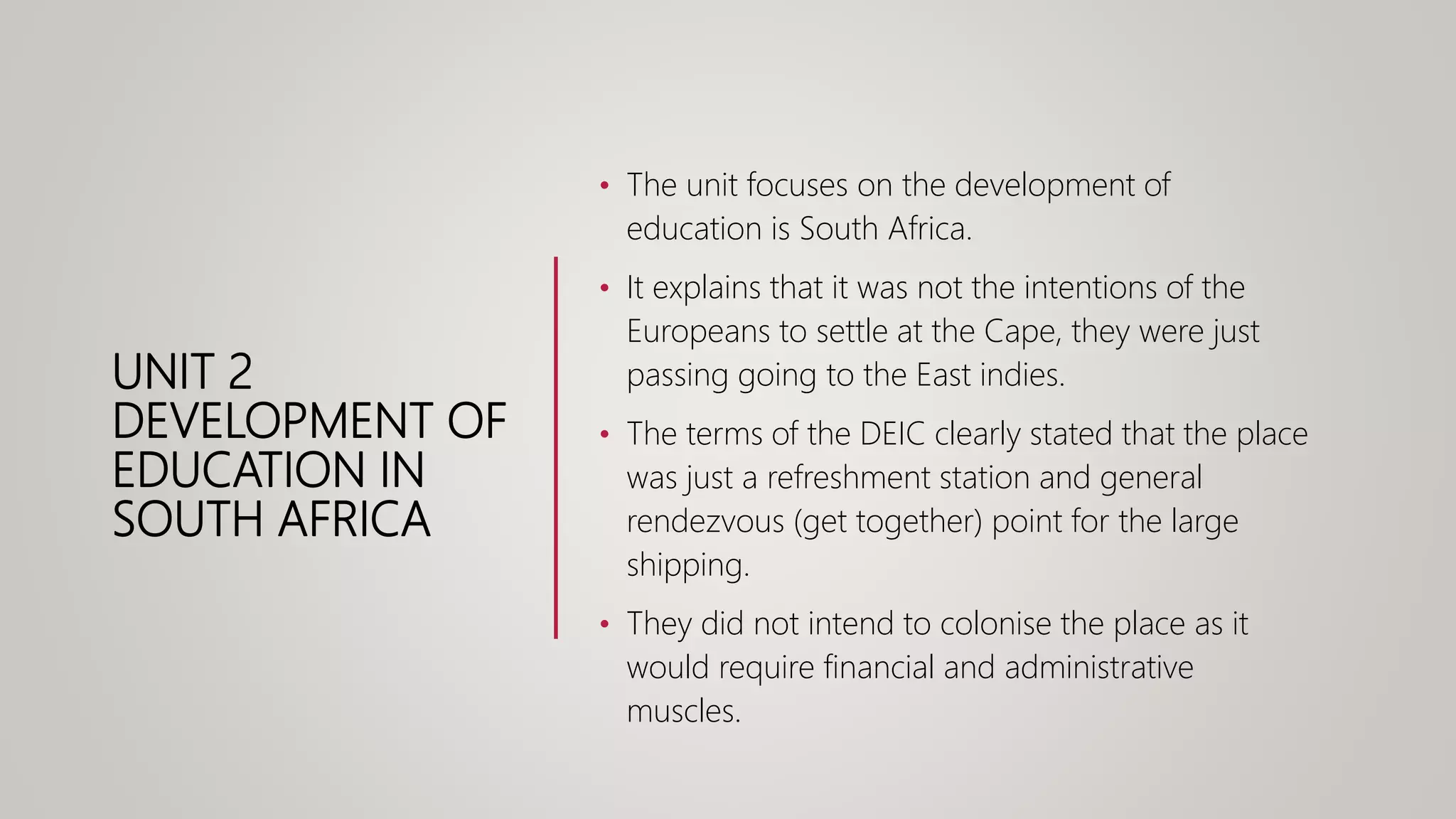 History of education in south africa | PPTX