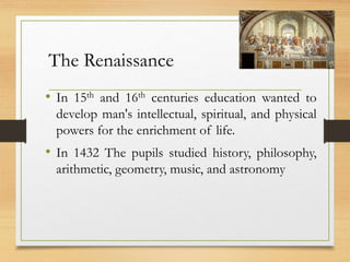 History of education ppt | PPTX