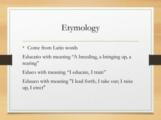 History of education ppt | PPTX