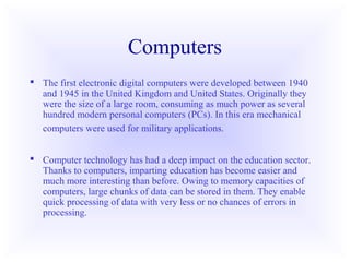 History of education technology | PPT