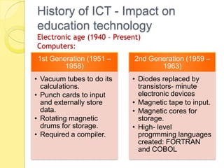 History of education technology daniela morrone | PPT