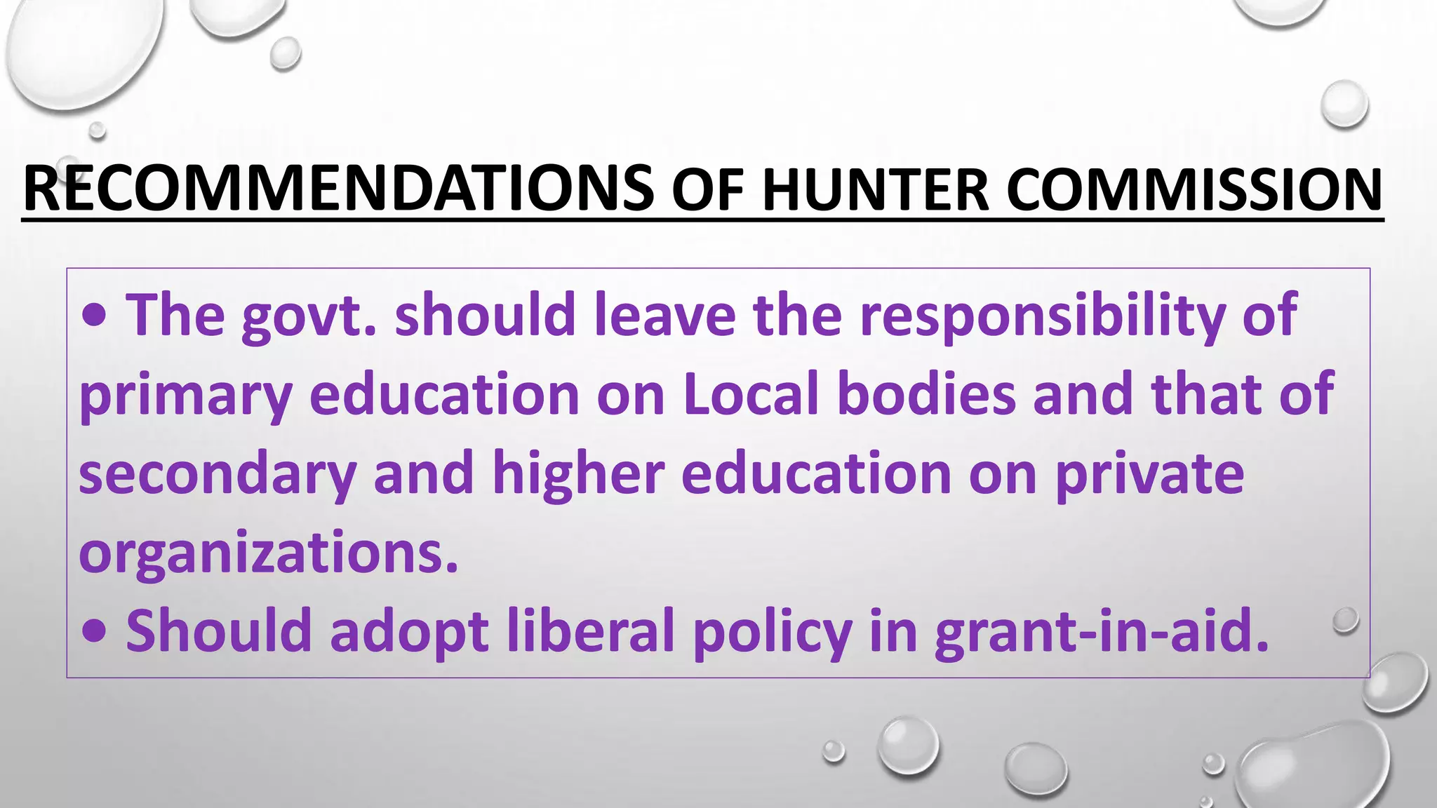 HUNTER COMMISSION | PPT