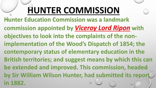 HUNTER COMMISSION | PPT
