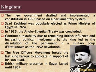 a glimpse at Egypt History | PPTX