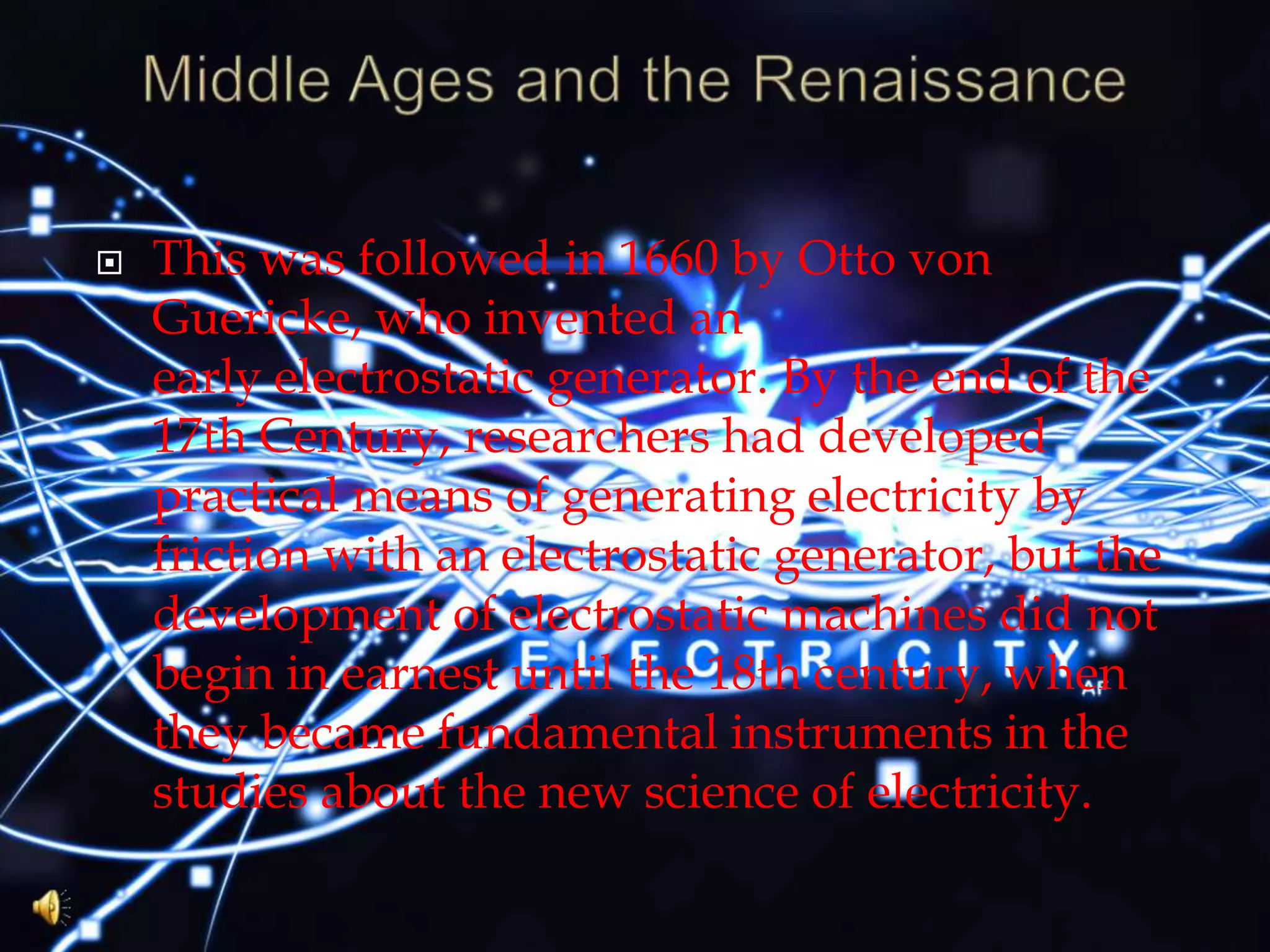 History of electricity | PPTX