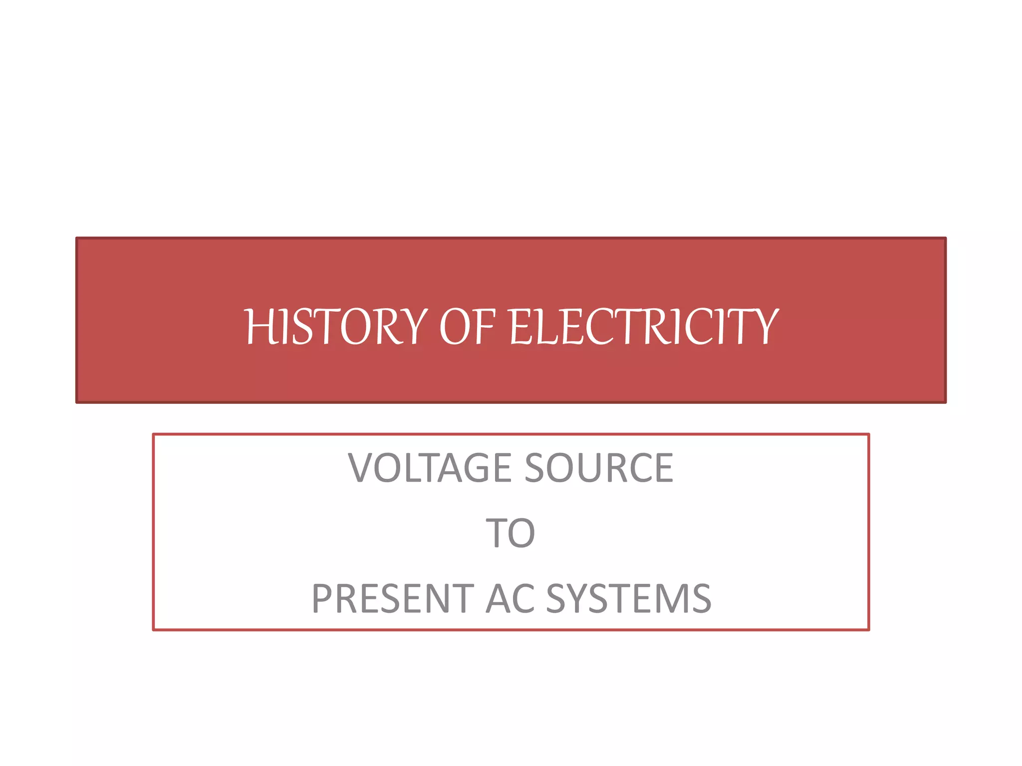 History of electricity | PPTX