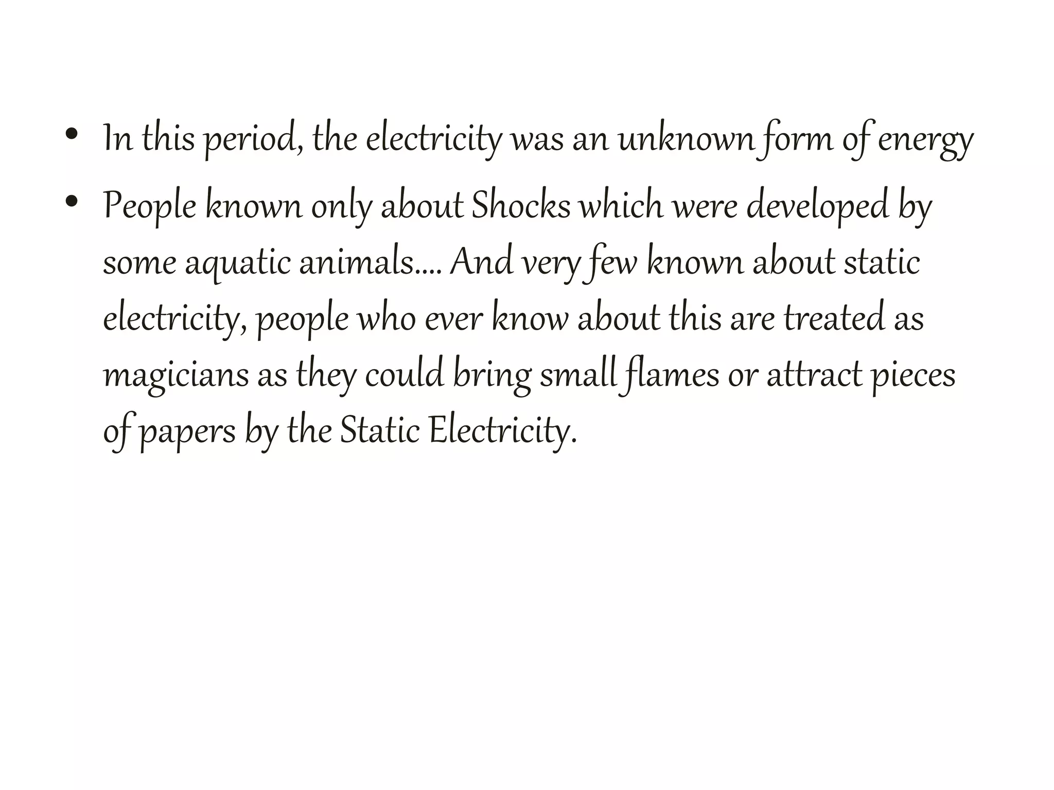 History of electricity | PPTX