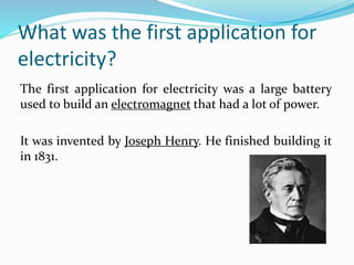 History of electricity | PPTX
