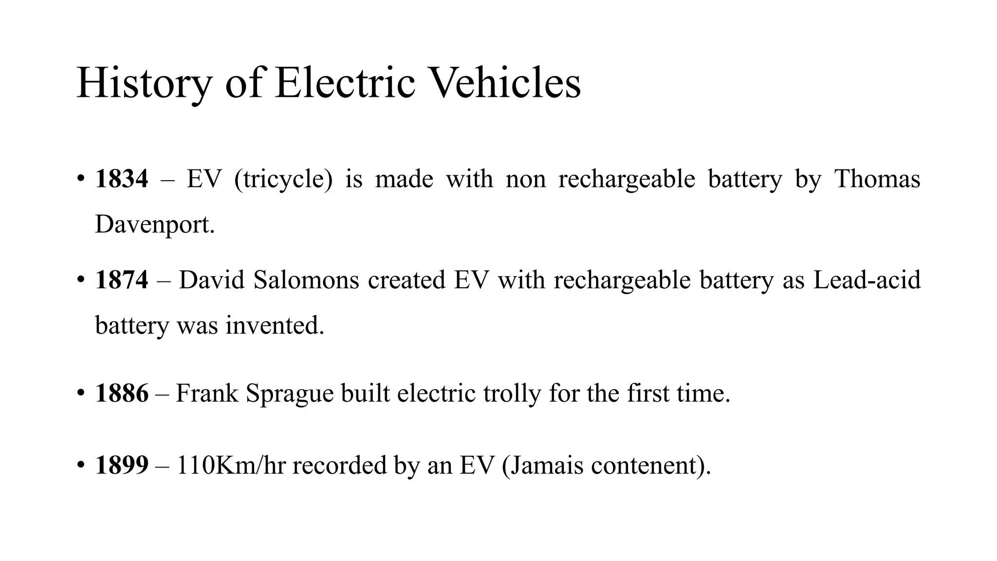 History of Electric Vehicles part 1.pptx | Green Vehicles | Auto Type