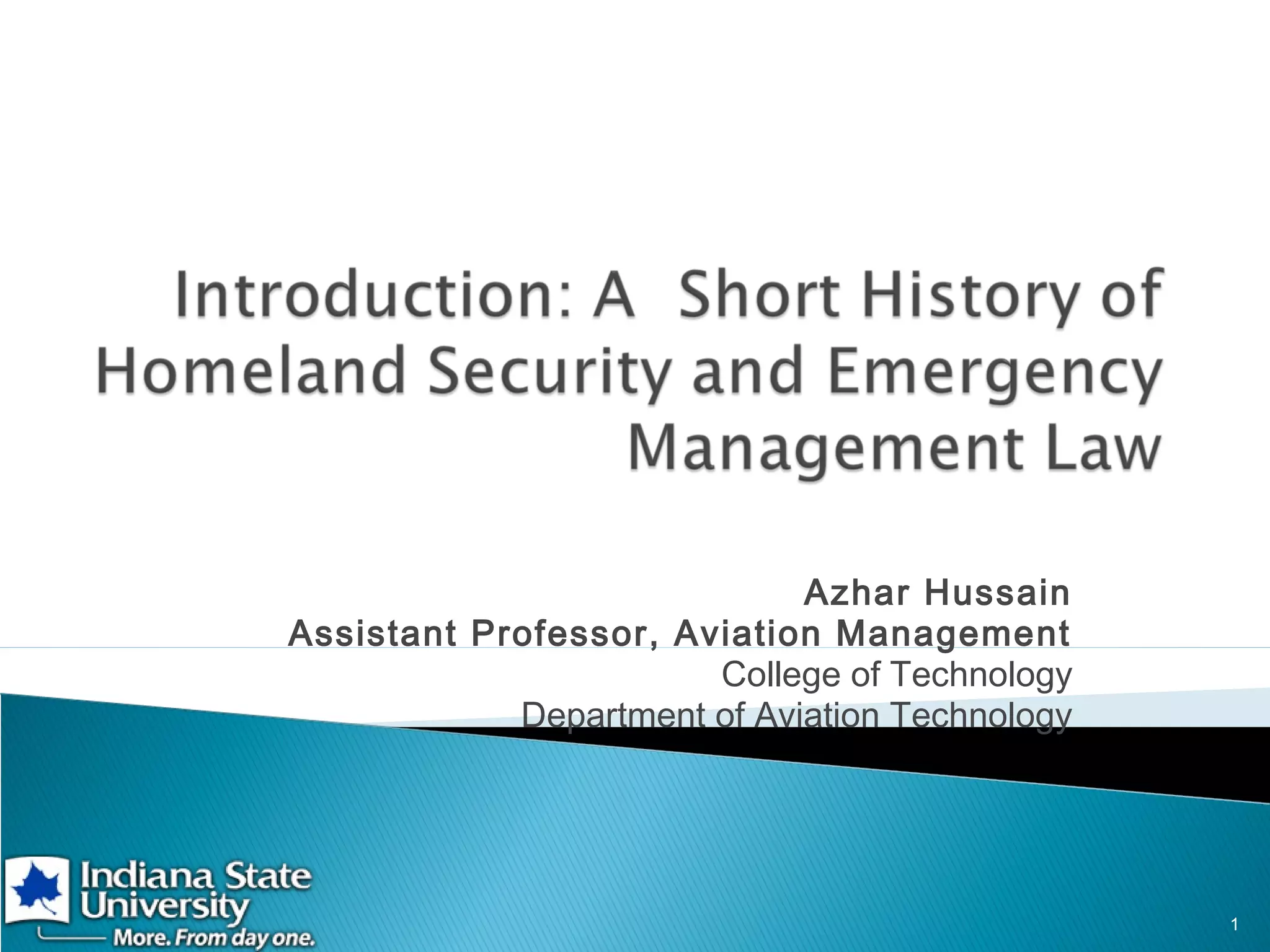History of emergency management 1 | PPT