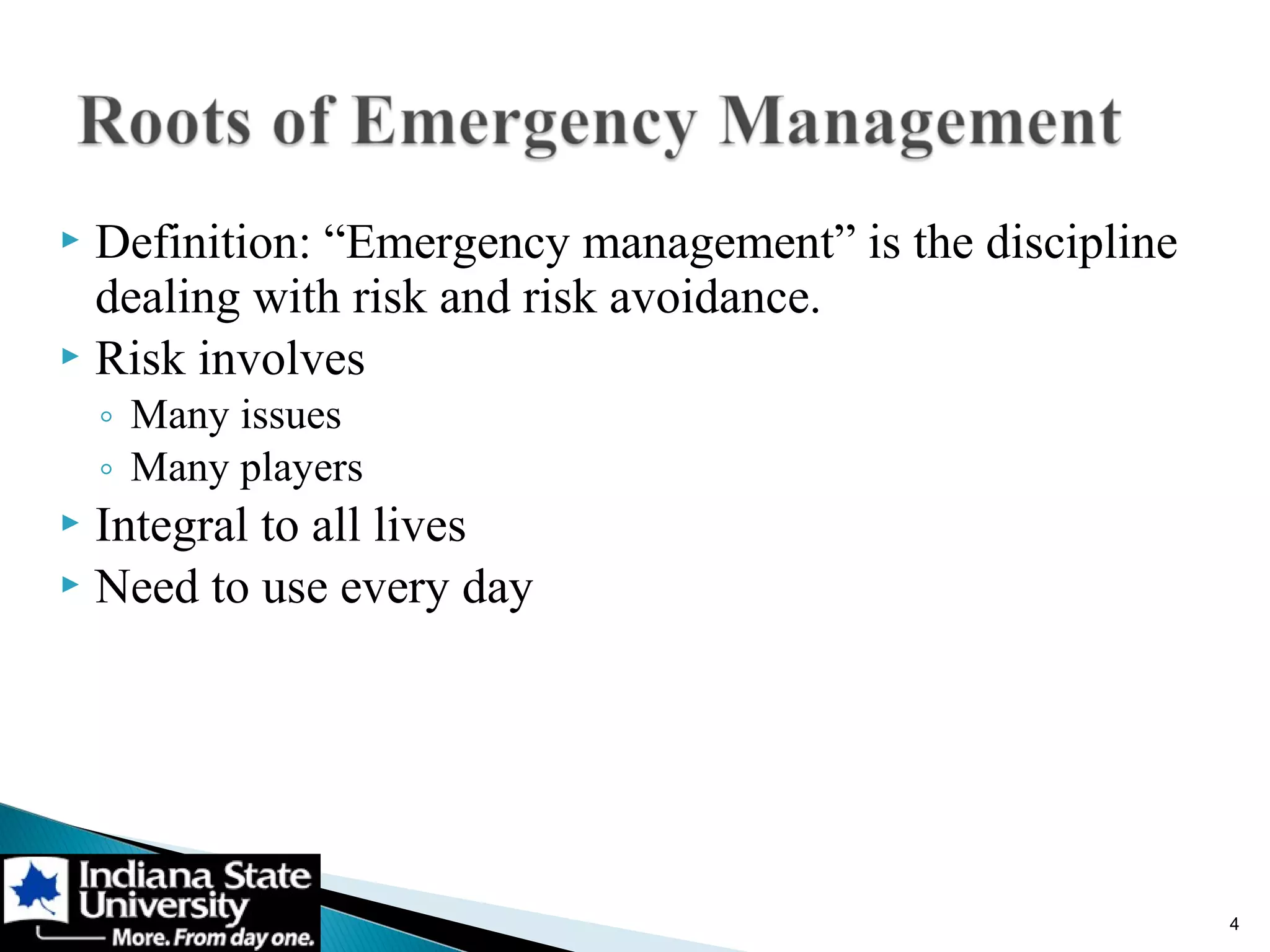 History of emergency management 1 | PPT | Disasters
