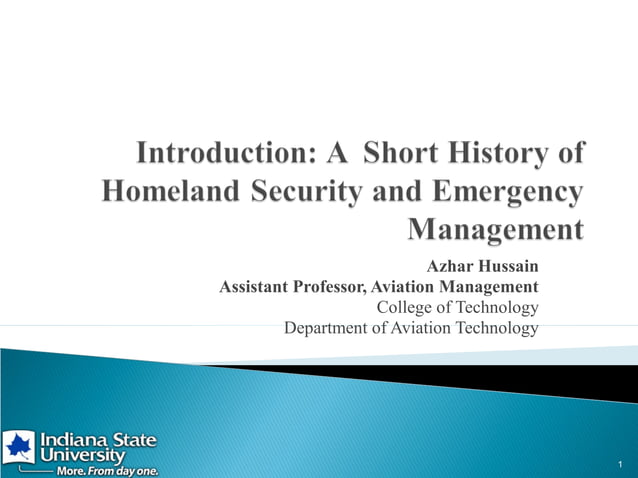 History of emergency management 1 | PPT