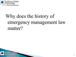 History of emergency management 1 | PPT