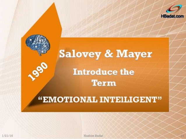 History of Emotional Intelligence Part-II | PPT