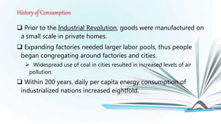 History of energy consumption | PPTX