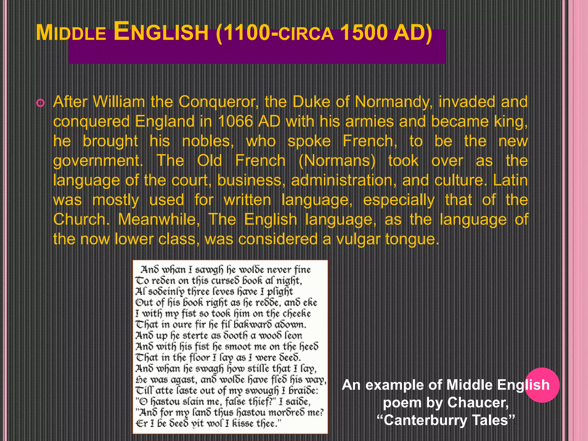 History of English | PPTX