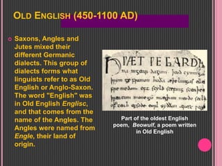 History of English | PPTX