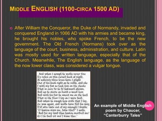 History of English | PPTX