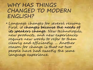 History of english | PPT