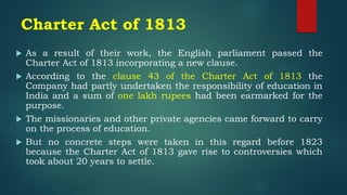 History of English Education in India | PDF