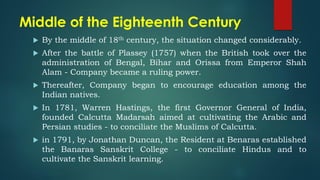 History of English Education in India | PDF