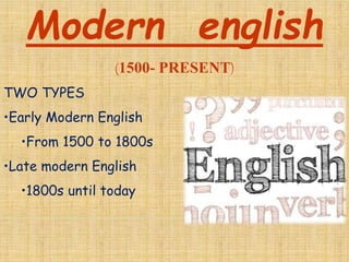 History of english language | PPTX