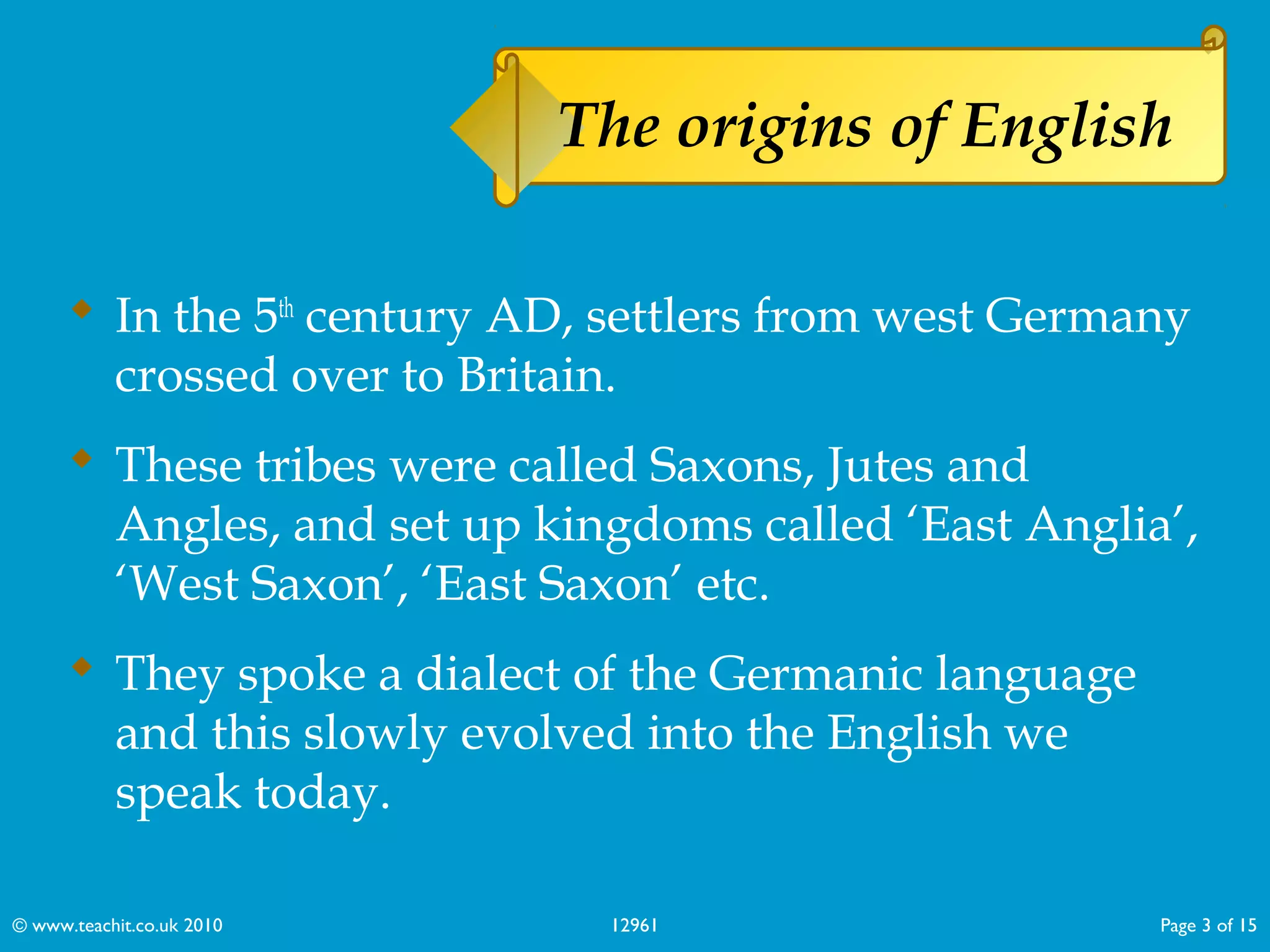History of English Language | PPT