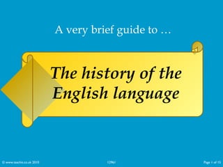 History of English Language | PPT