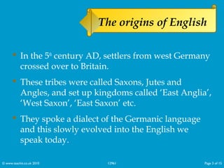 History of English Language | PPT