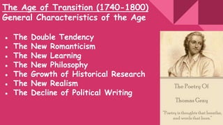 History of english literature | PPTX