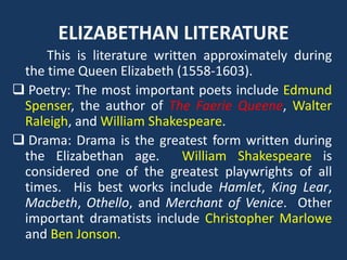 HIstory of English Literature - Outline.ppt