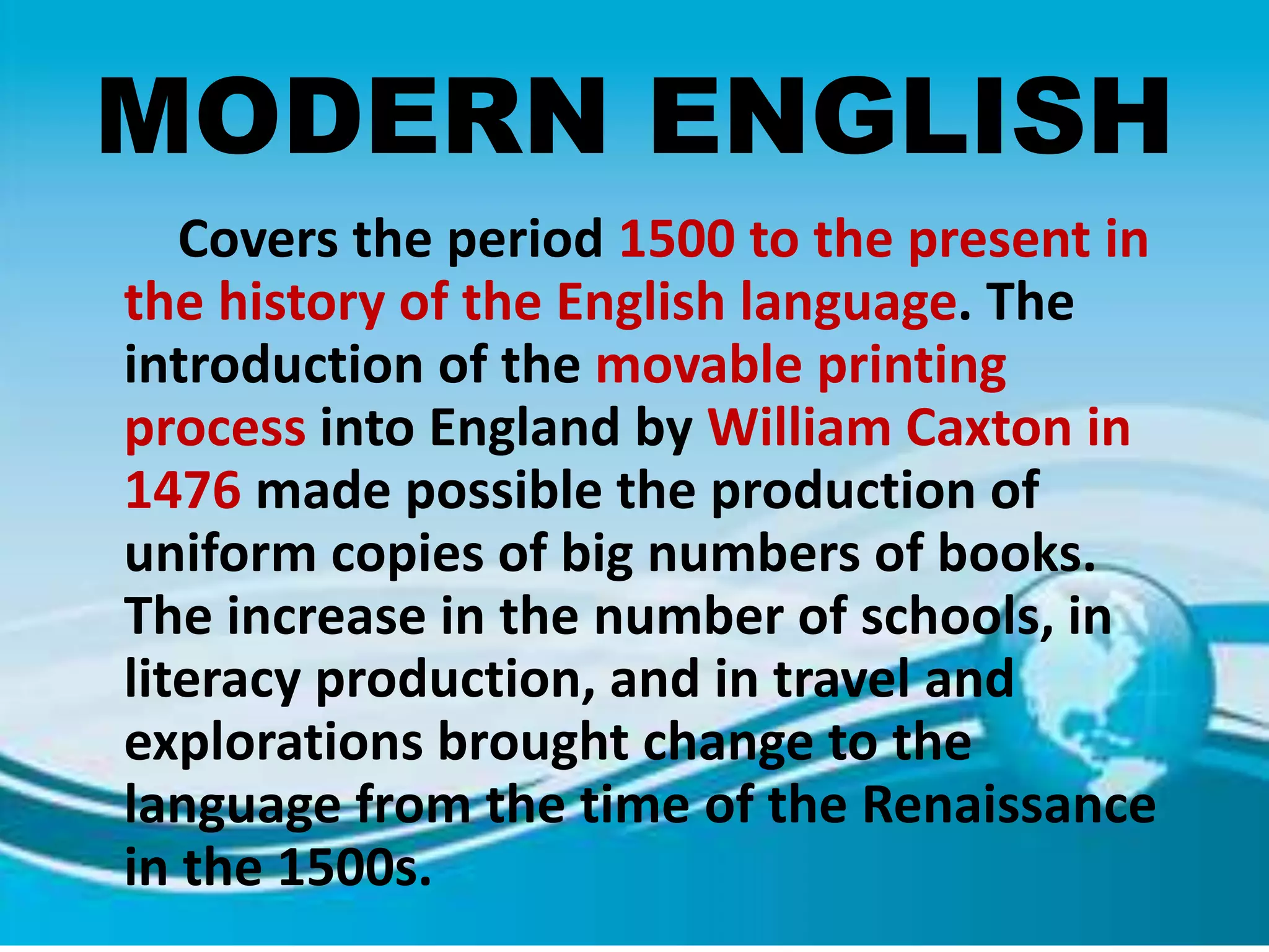 History of English | PPTX