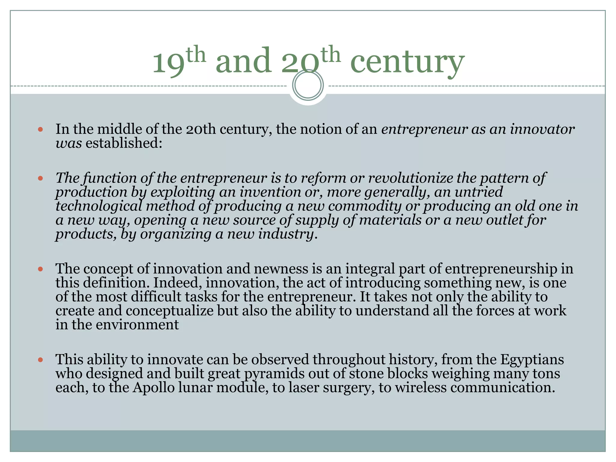 History Of Entreprenures | PPTX