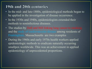 History of epidemiology | PPTX