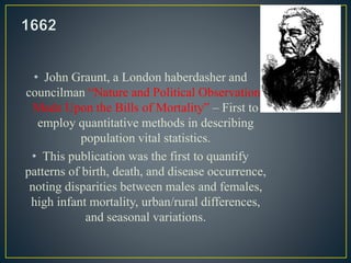 History of epidemiology | PPTX