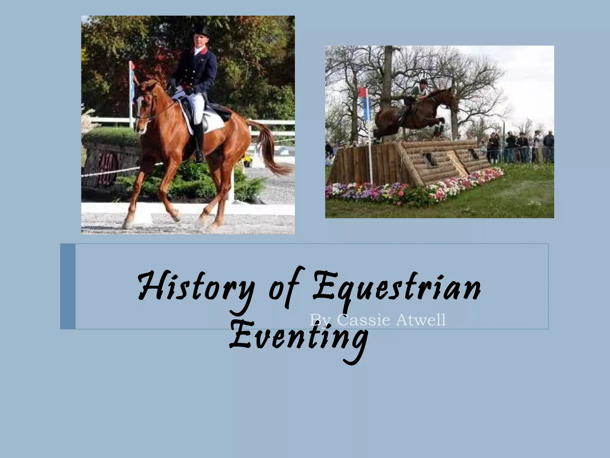 History of equestrian eventing | PPT