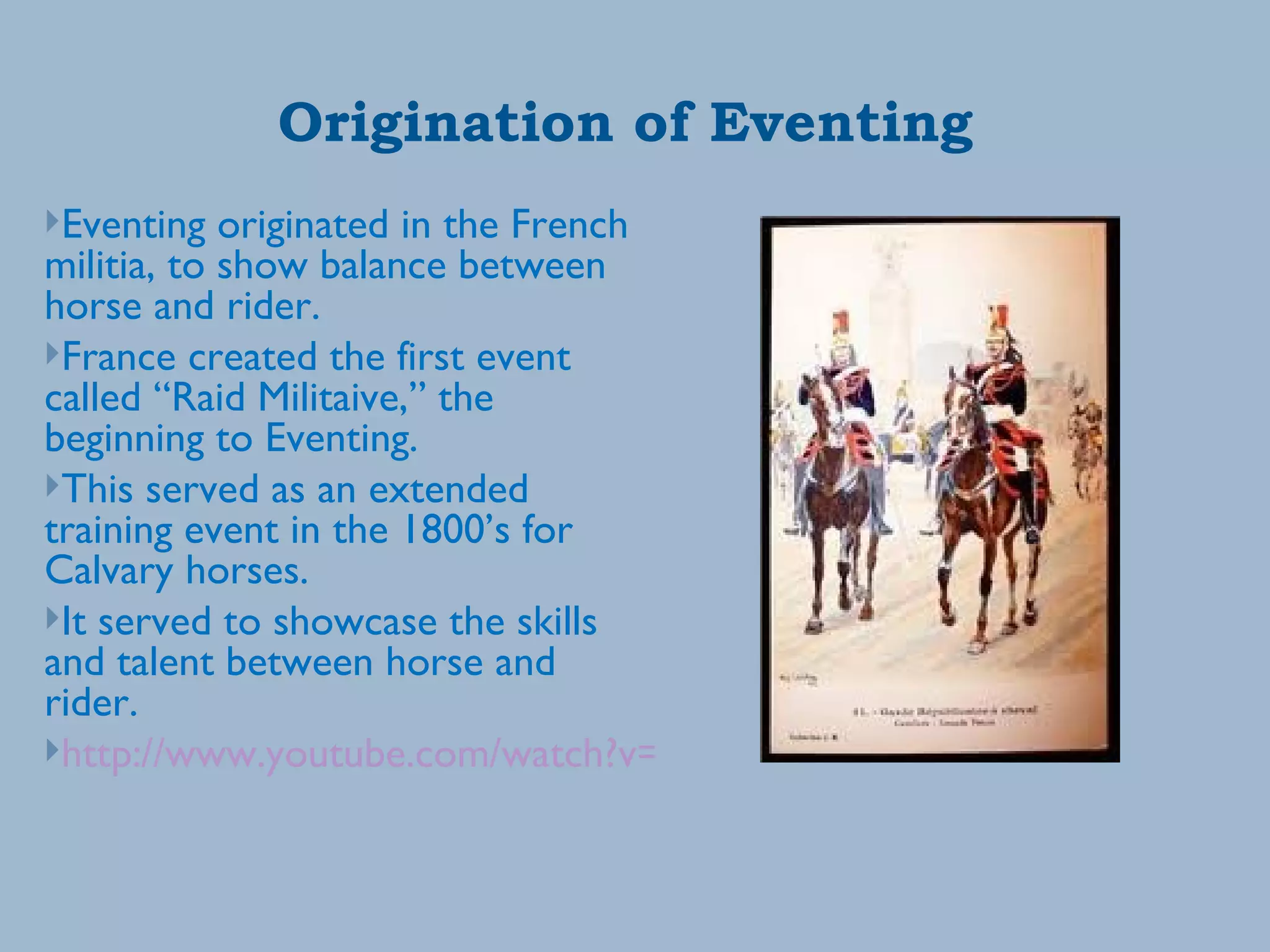 History of equestrian eventing | PPT