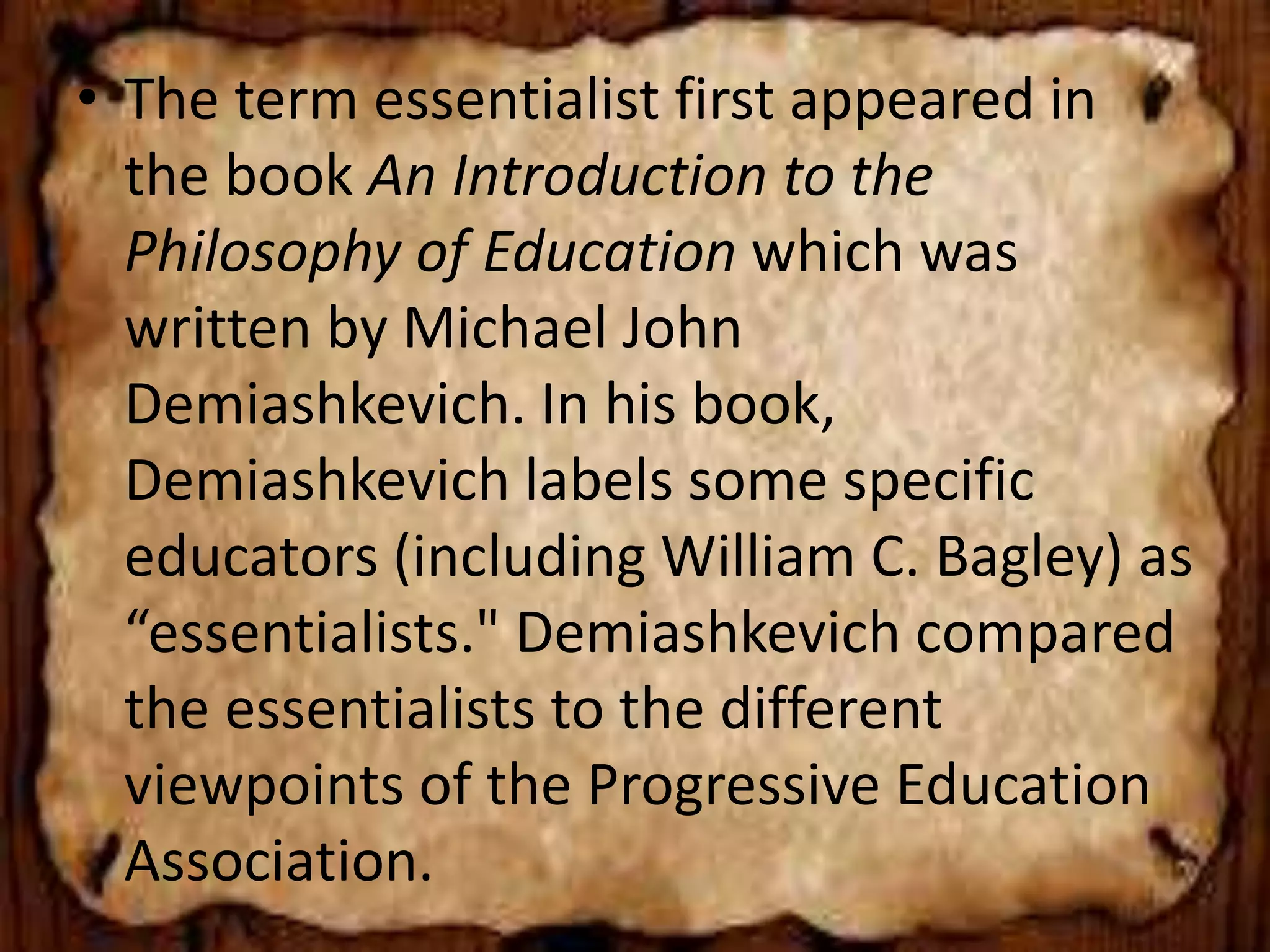 History of essentialism | PPTX