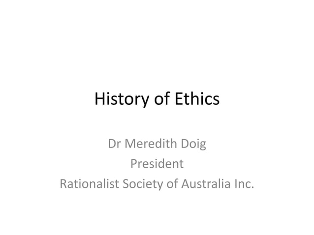 History of ethics | PPTX
