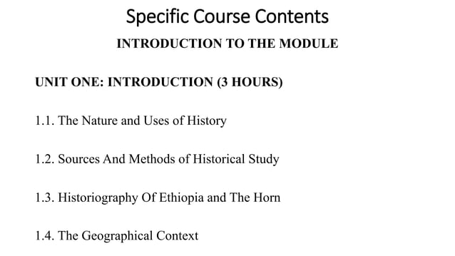 History of Ethiopia and the Horn Common Course (2).pptx | Islam ...