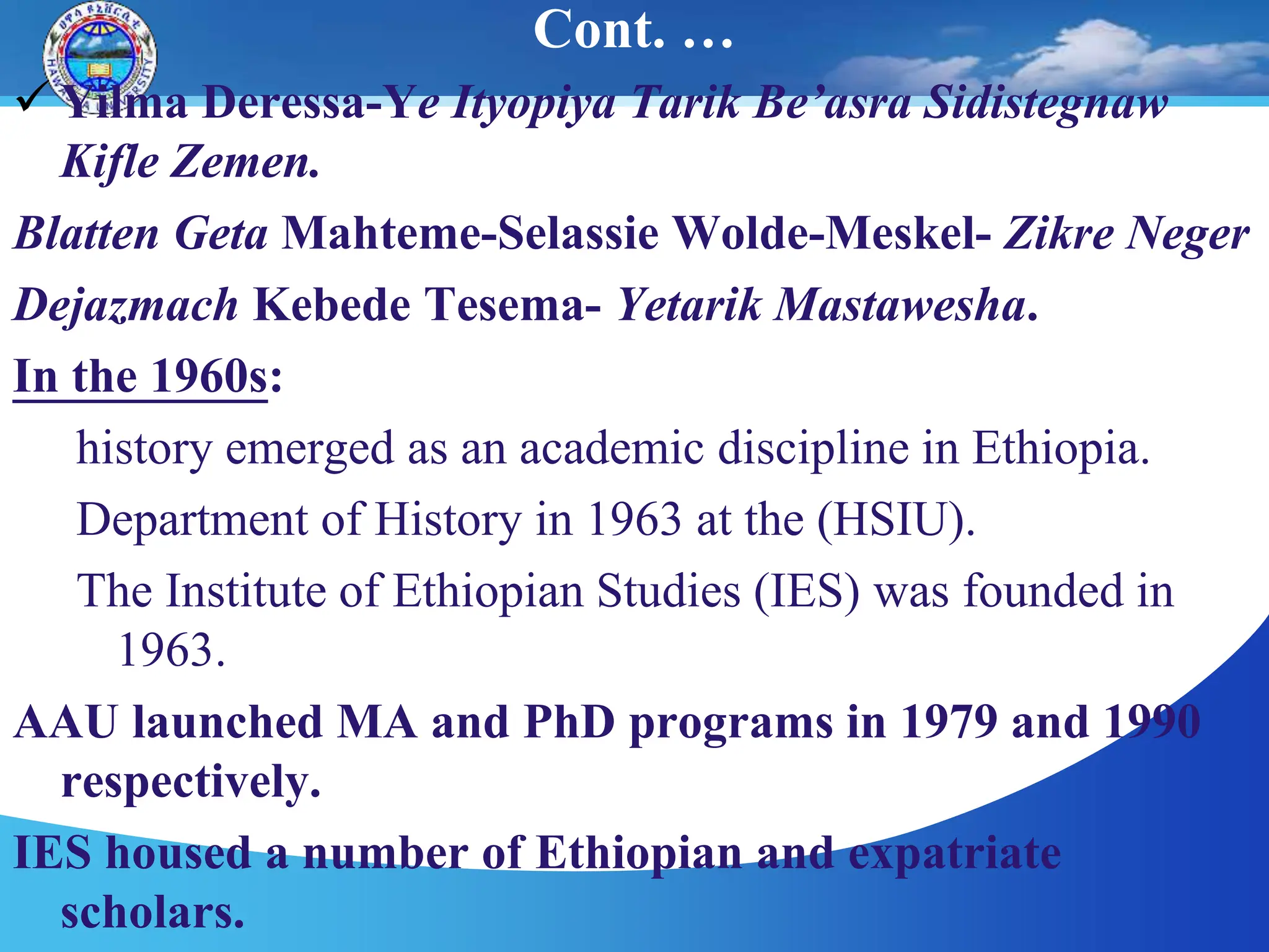 History of Ethiopia & the Horn Unit 1 (1).pptx
