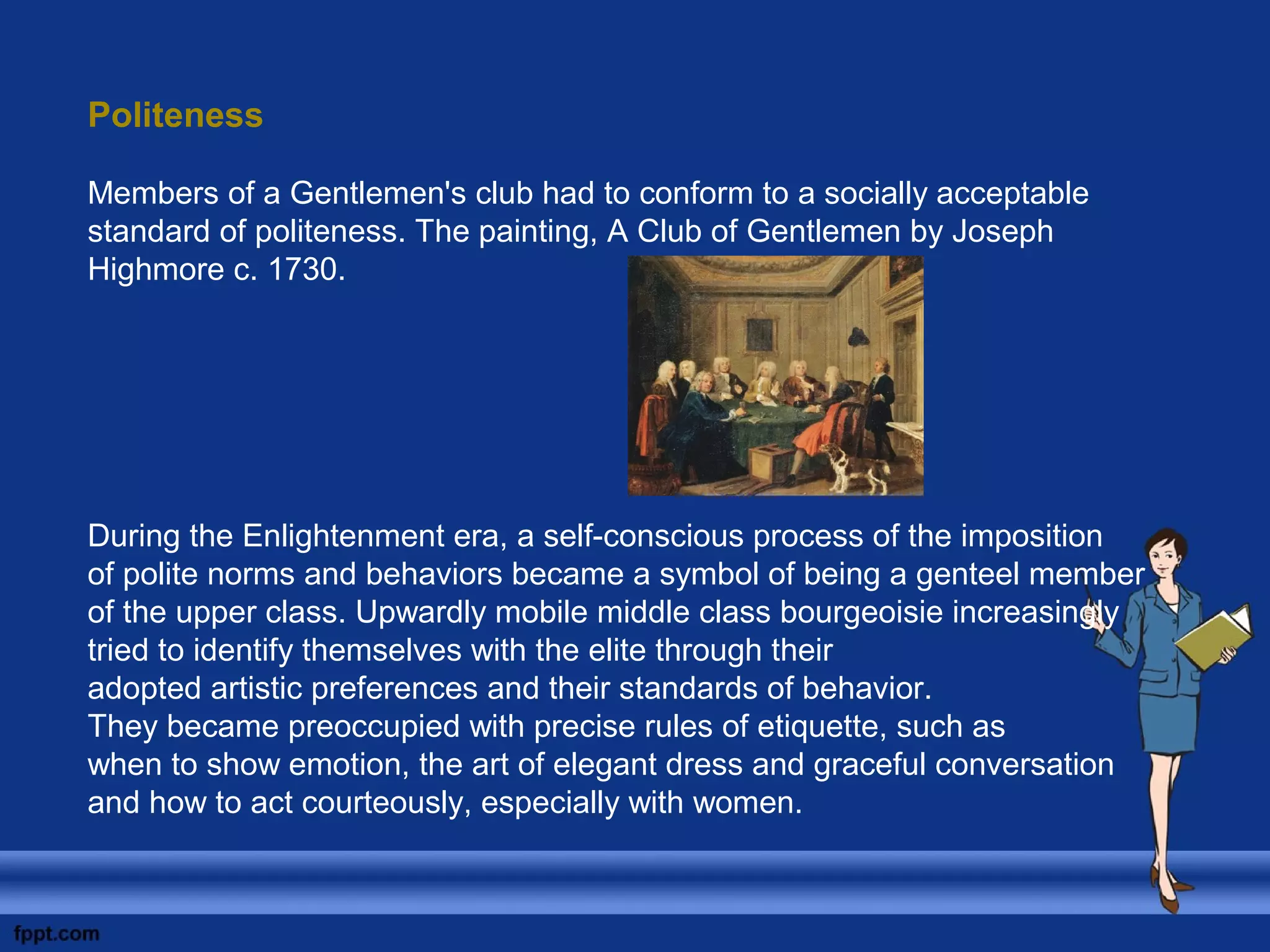 History of etiquette | PPT